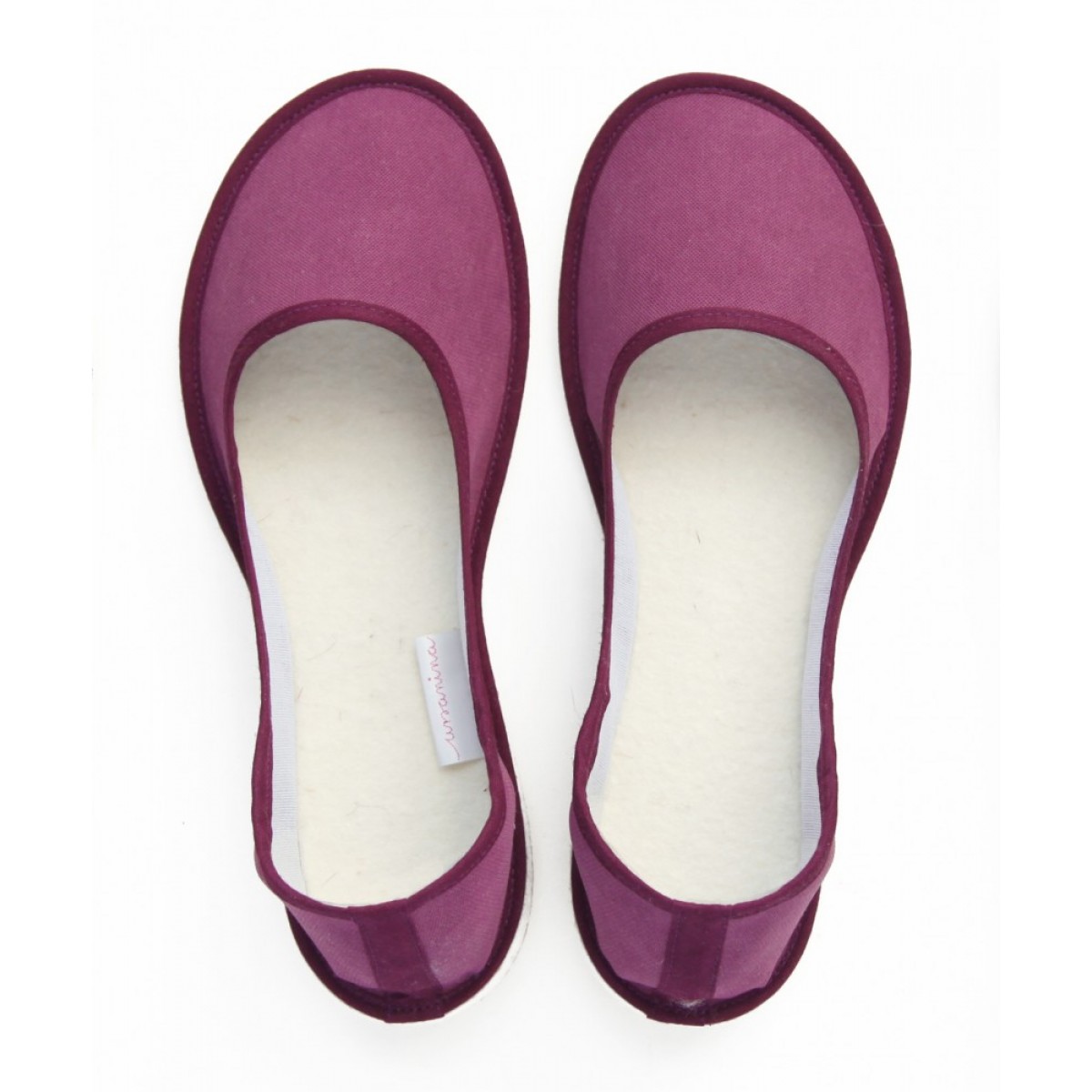 Ballerina Flats - MICROFIBRE - DARK MAGENTA (Pre-Order)