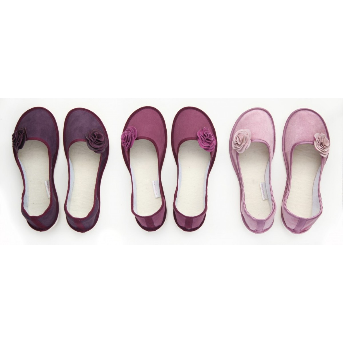 Ballerina Flats - MICROFIBRE - DARK MAGENTA (Pre-Order)