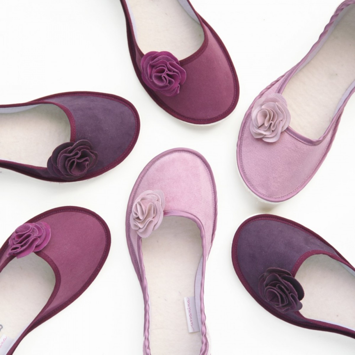 Ballerina Flats - MICROFIBRE - DARK MAGENTA (Pre-Order)