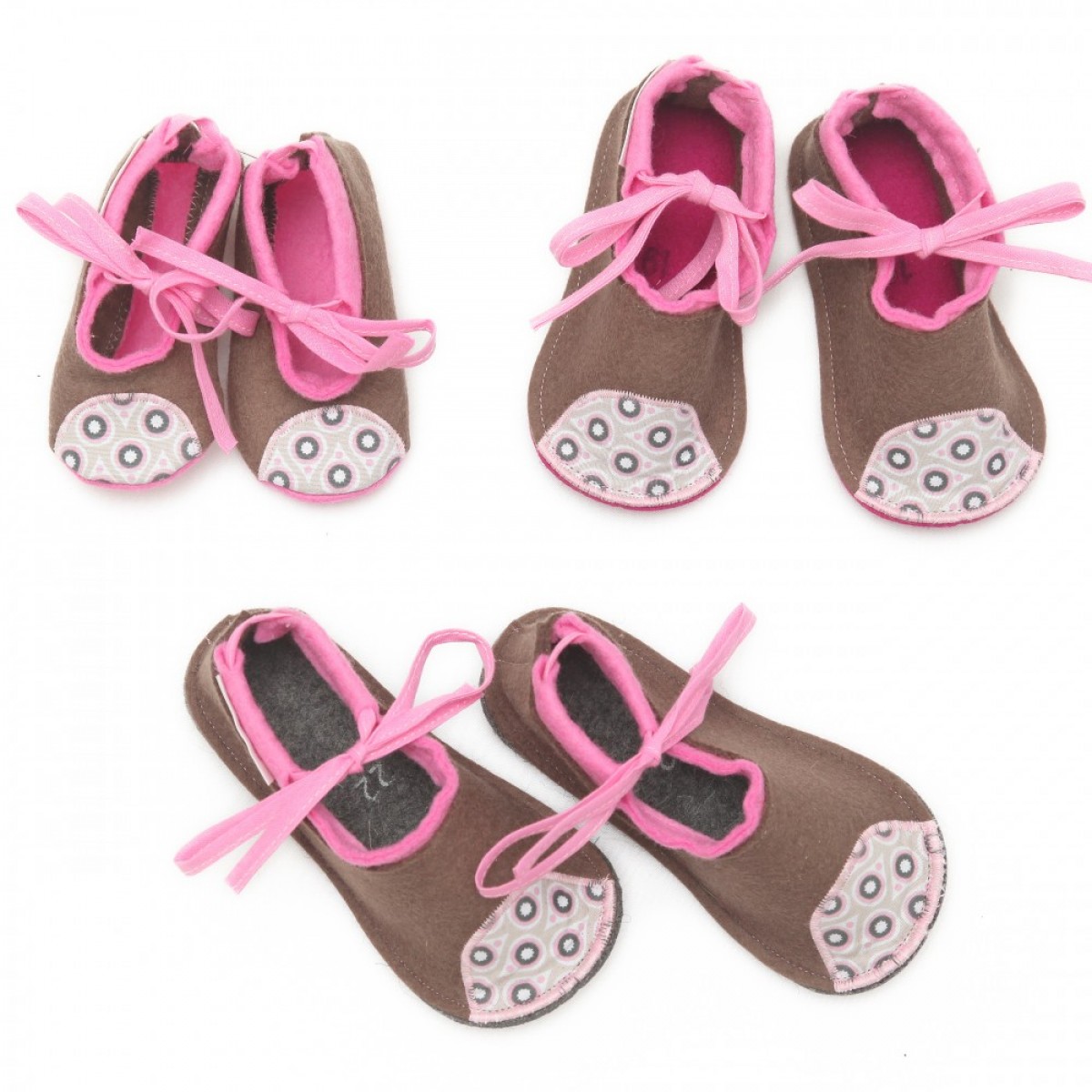Kids Wool Felt Slippers - LIGHT BROWN